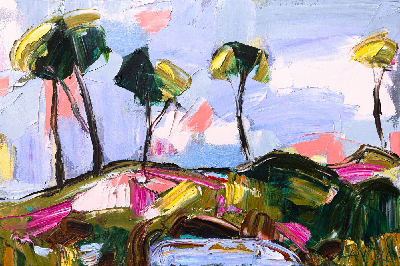 Breezy Hilltop by Angela Hawkey | Style My Wall | Abstract Modern