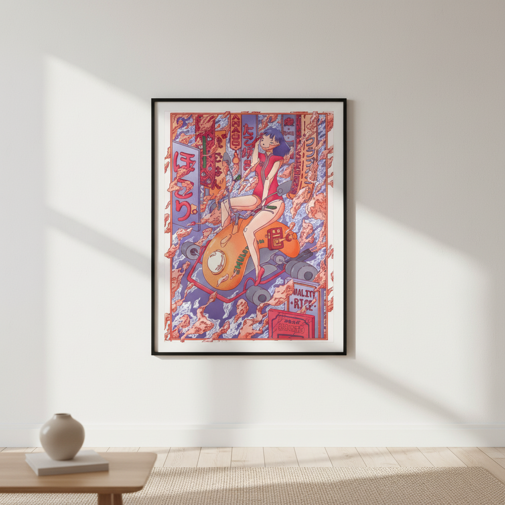 96mph by Lauren Ly | Style My Wall | Japanese Pop Art