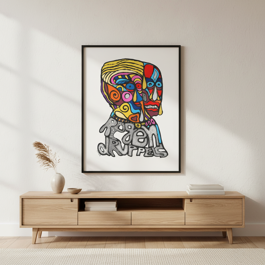 Raindrops by Sven Reubens | Style My Wall | Abstract Modern