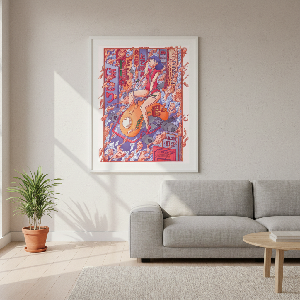 96mph by Lauren Ly | Style My Wall | Japanese Pop Art