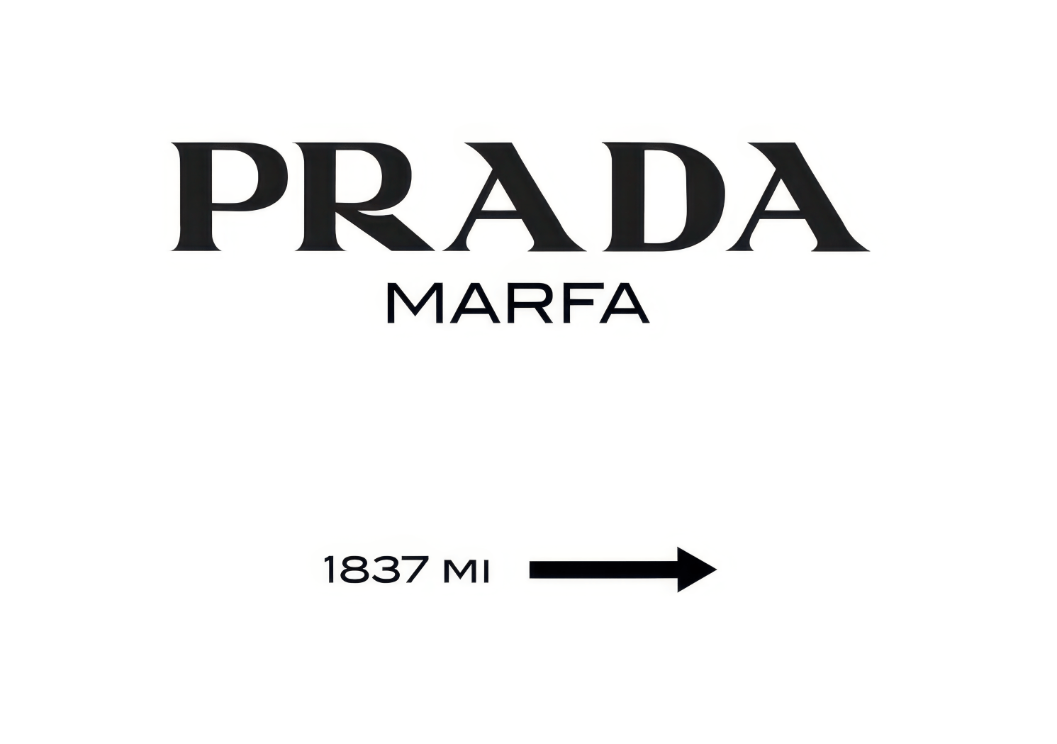 Prada Marfa Landscape Wall Art | Style My Wall | Wall Art Print